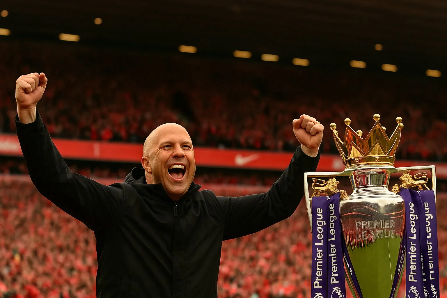Arne Slot: eerste Nederlandse trainer die Premier League kampioen wordt ...